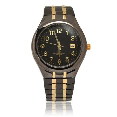 Classics Men's Gun Metal with Gold Expansion Watch - Walmart.ca