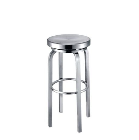 Click here for Heavenly Collection Silver Metal Backless Counter... prices