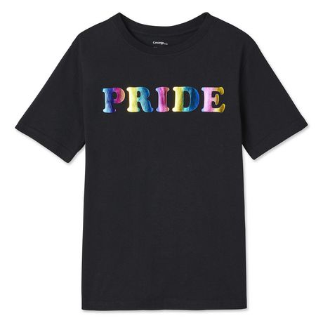 Click here for George Boys Short Sleeve Pride Tee Black L prices
