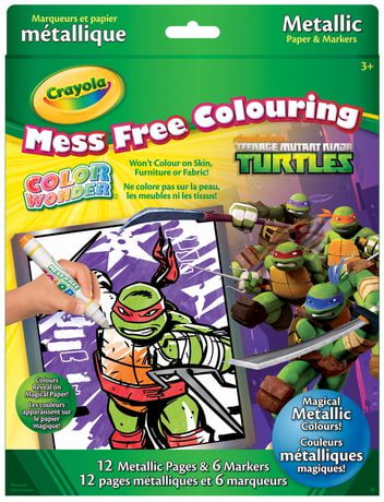Color Wonder™ Teenage Mutant Ninja Turtles Metallic Paper & Markers ...