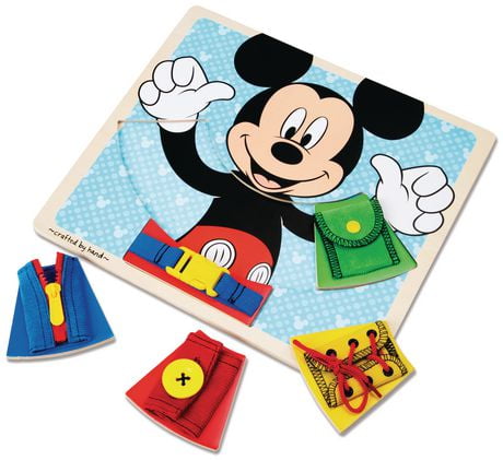 Melissa & Doug Mickey Mouse Clubhouse Wooden Basic Skills Board ...