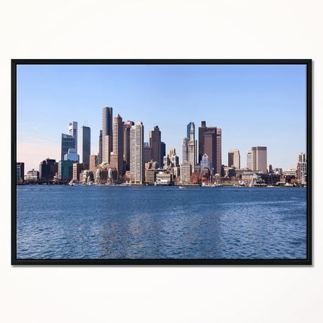 Click here for Design Art Boston Skyline Panorama Framed Canvas A... prices