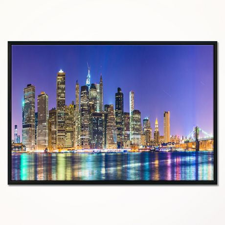 Click here for Design Art New York Cityscape Panorama Framed Canv... prices