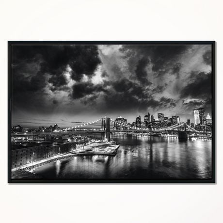 Click here for Design Art Amazing Night In New York City Framed C... prices
