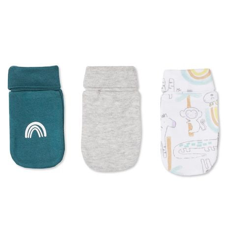 George Infants' Gender Inclusive Mittens 3-Pack, One Size - Walmart.ca