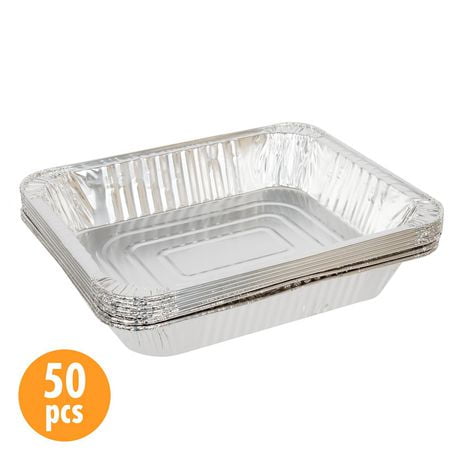 Luciano Housewares Aluminum Foil Rectangular Roasting Pan Set | Walmart ...