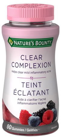 Nature's Bounty Clear Complexion, Helps clear mild inflammatory acne ...