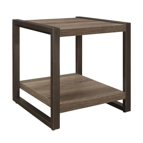 Topline Home Furnishings Brown Melamine End Table - Walmart.ca