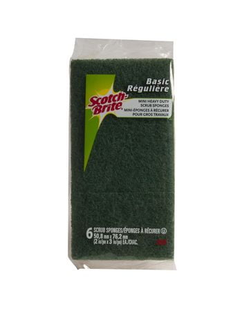 Scotch-Brite™ Mini Heavy Duty Scrub Sponge 6 pack | Walmart Canada