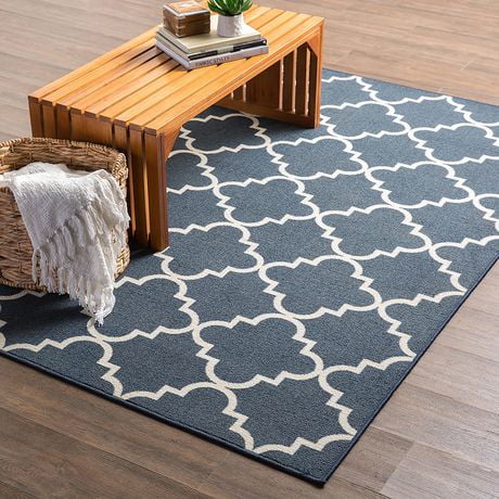Click here for Mohawk Soho Fancy Trellis Navy Area Rug  Blue 30 X... prices