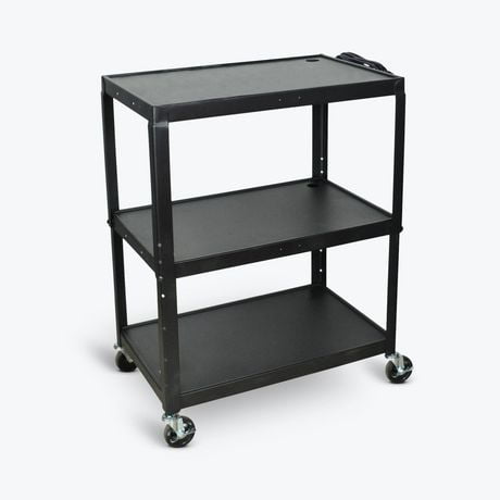 Click here for Luxor Extra-Large Adjustable-Height Steel Av Cart... prices