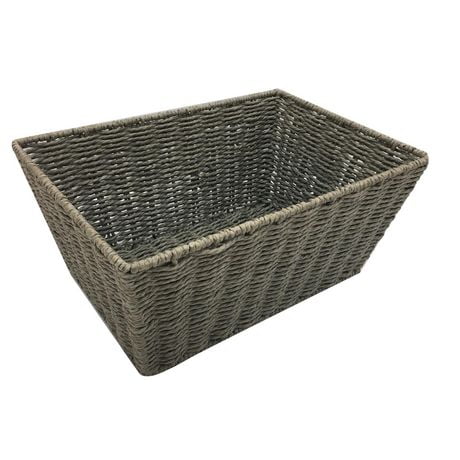 Click here for Hometrends Paper Rope Basket Grey Rectangular prices