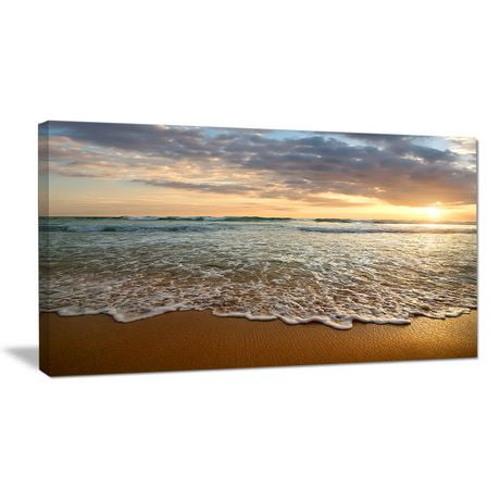 Click here for Design Art Bright Cloudy Sunset In Calm Ocean Cont... prices