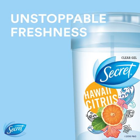 Secret Fresh Antiperspirant And Deodorant Clear Gel, Hawaii Citrus ...
