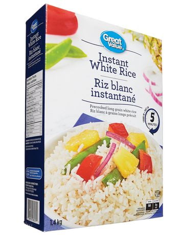 Great Value Instant Pre-Cooked Long Grain White Rice | Walmart Canada
