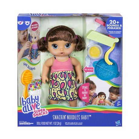 Baby Alive Super Snacks Snackin' Noodles (brunette) - Walmart.ca