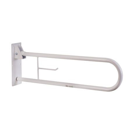 HealthSmart Fold Away Grab Bar Handrail Shower Safety Rail, White ...