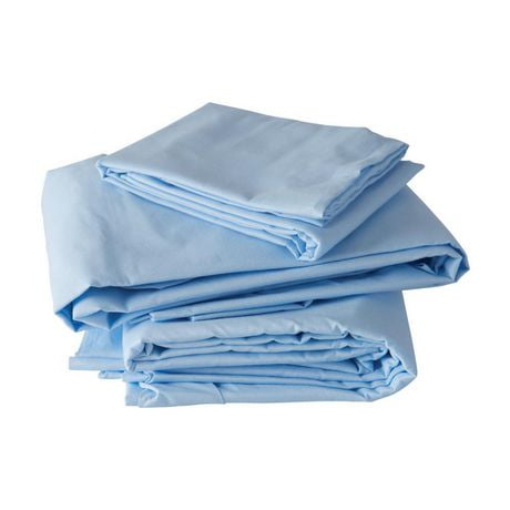DMI Hospital Bed Sheet Set with Fitted Sheet, Top Sheet and Pillow Case ...