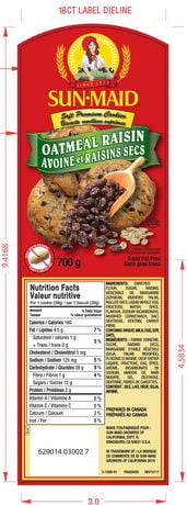 Create A Treat Sun-maid Oatmeal Raisin Cookies | Walmart Canada