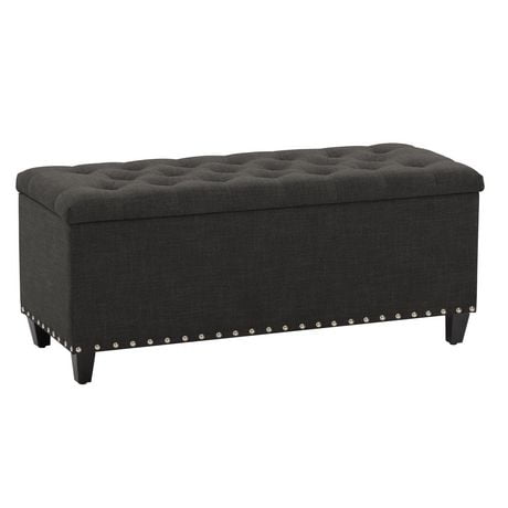 Click here for Corliving Boston Tufted Fabric Storage Ottoman Dar... prices