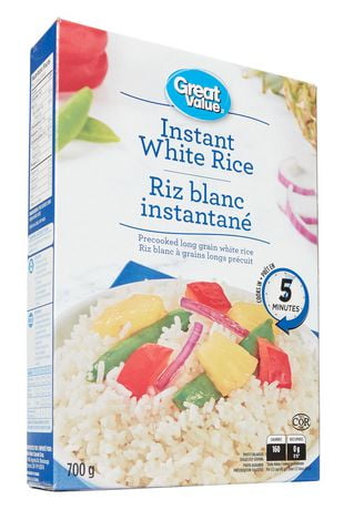 Great Value Instant Long Grain White Rice | Walmart Canada