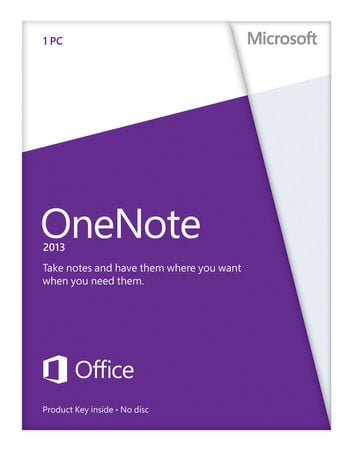 Microsoft OneNote 2013 - 1 PC - Card (English) | Walmart Canada