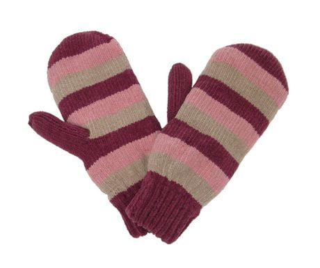 George Women's Chenille Striped Mitten | Walmart Canada