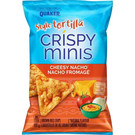 Quaker Crispy Minis Tortilla Style Gluten-Free Cheesy Nacho Rice Chips ...