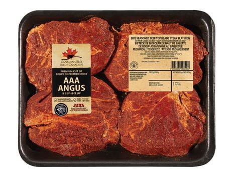 AAA Angus Beef BBQ Seasoned Beef Top Blade Steak, Your Fresh Market ...