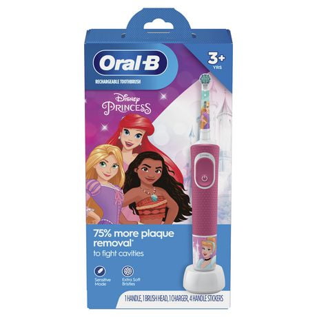 Oral-B Kids Electric Toothbrush featuring Disney Princesses, for Kids 3 ...