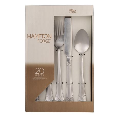 Click here for Hampton Forge Evansville Flatware Set Silver prices