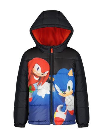 Sonic the Hedgehog Kid's Printed Midweight Puffer Jacket - Walmart.ca
