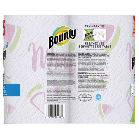 Bounty Select-A-Size Paper Towels, Spring Print | Walmart Canada