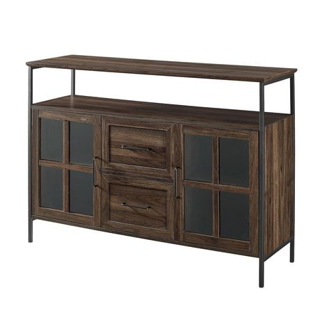 Click here for Manor Park 48 Industrial 3-Door Buffet - Dark Waln... prices