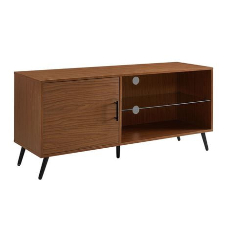 Click here for Manor Park 52 Tv Stand With Black Legs - Pecan Aco... prices