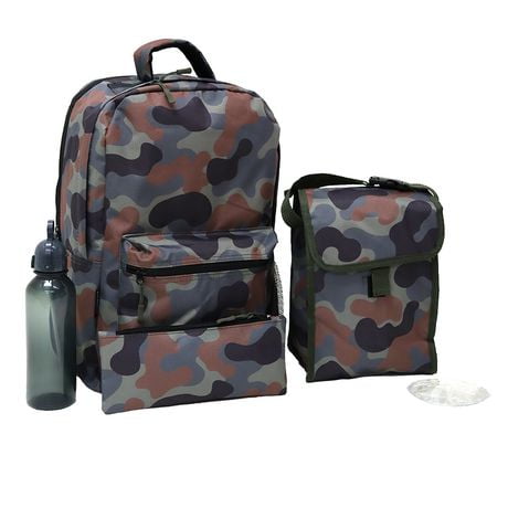 Jetstream® Camo School Backpack with matching Lunch Bag & Pencil Case ...
