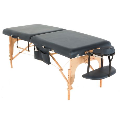 EXERPEUTIC 30" Tahoe Blue Sapphire Massage Table with Essential ...