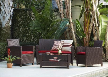 Click here for Cosco Outdoor 4 Piece Malmo Resin Wicker Patio Dee... prices