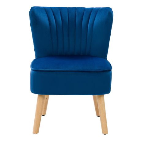 Click here for Corliving Lynwood Velvet Accent Chair Blue prices