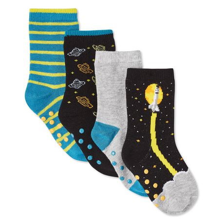 George Infant Crew Socks with Grippers 4-Pack | Walmart Canada