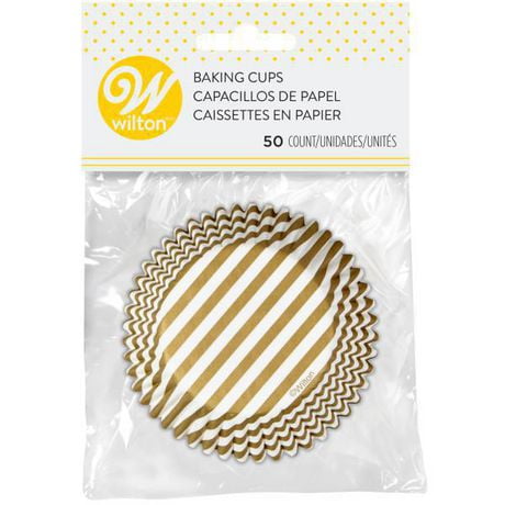 Click here for Wilton Gold Stripes Cupcake Liners  50-Count Multi... prices