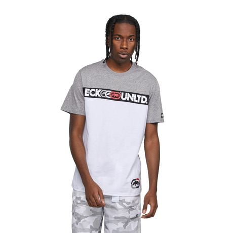 Click here for Ecko Unltd. Men S Short Sleeve Piecemeal Crew Neck... prices