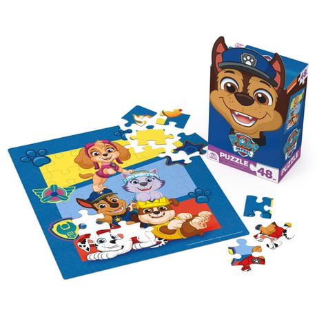 PAW Patrol, 48-Piece Easy Jigsaw Puzzle Chase Marshall Skye Rubble ...