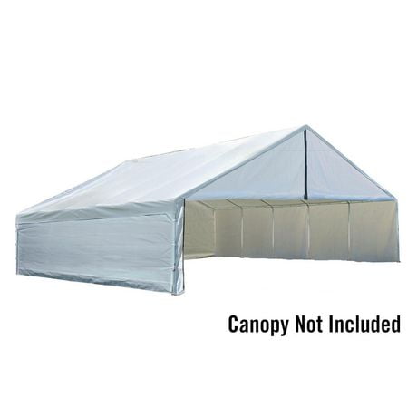 Ultra Max 24 x 30 White Industrial Canopy Enclosure Kit, Fits 2-3/8 in ...