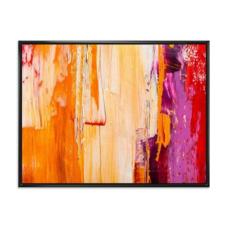 Designart Grunge Green Abstract FLOAT FRAME WALL ART | Walmart Canada