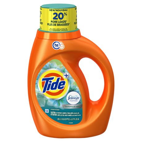 Tide plus Febreze Freshness Botanical Rain HE Turbo Clean Liquid ...