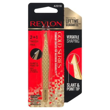 Revlon Gold Series Titanium Coated™ Slant/Point Tweezer | Walmart Canada