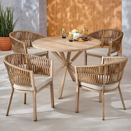 HOMETRENDS Dune 5-Piece Patio Dining Set - Taupe - Walmart.ca