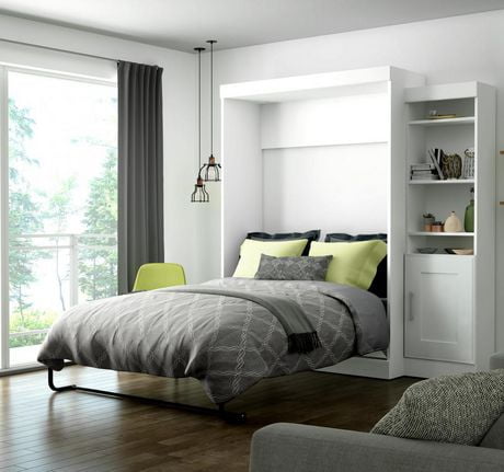 Click here for Edge By Bestar Full Wall Bed With One 21 Storage U... prices