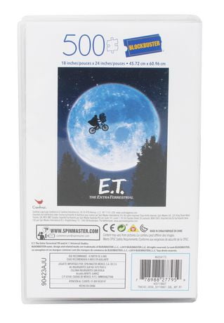 E.T. the Extra-Terrestrial Movie 500-Piece Puzzle in Plastic Retro ...